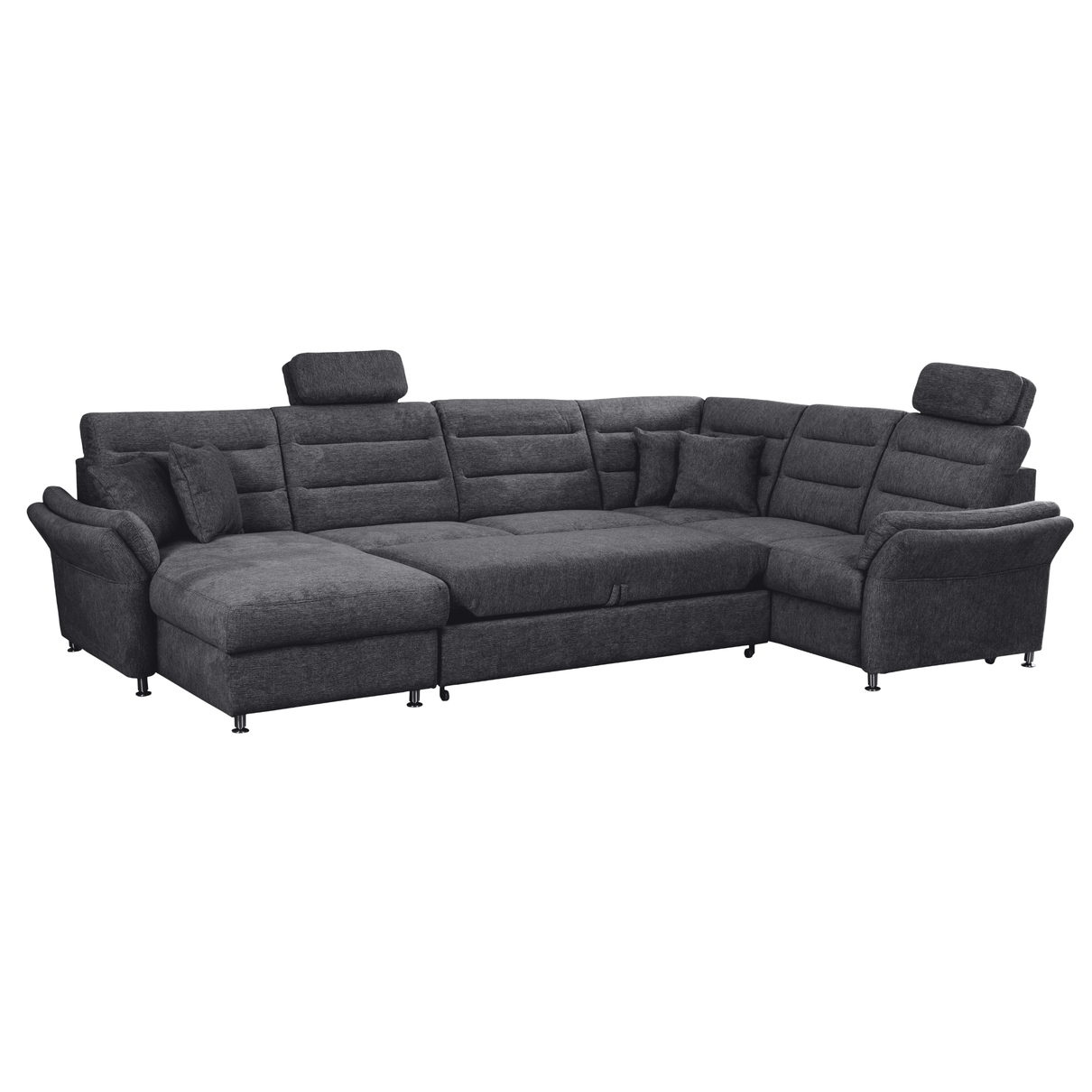 Sedací souprava GAVORA II pravá, tmavě šedá | Sconto