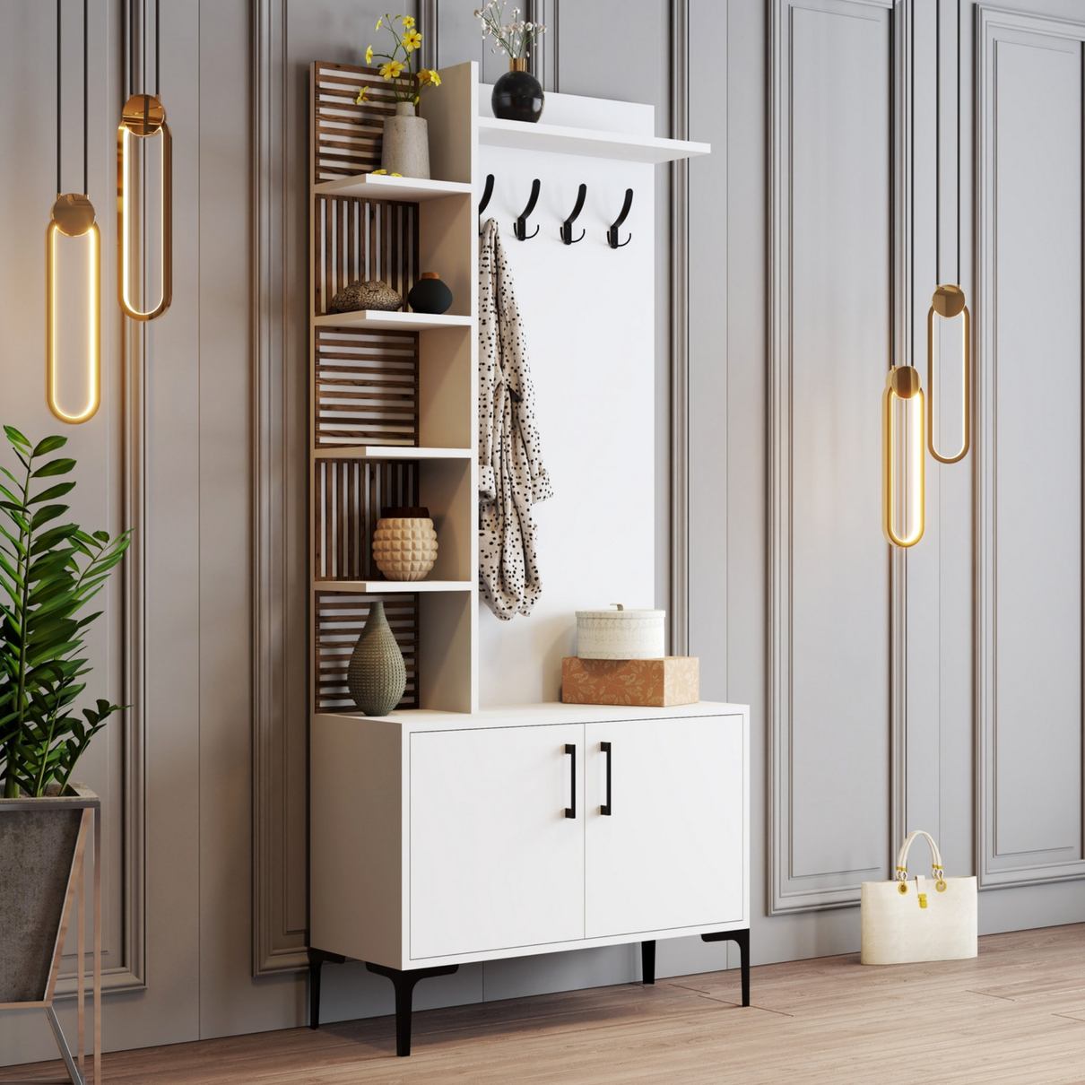 Předsíňová sestava VIYAN 1 bílá | Sconto